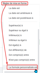 Réaliser des mises en forme conditionnelles avec des formules ...